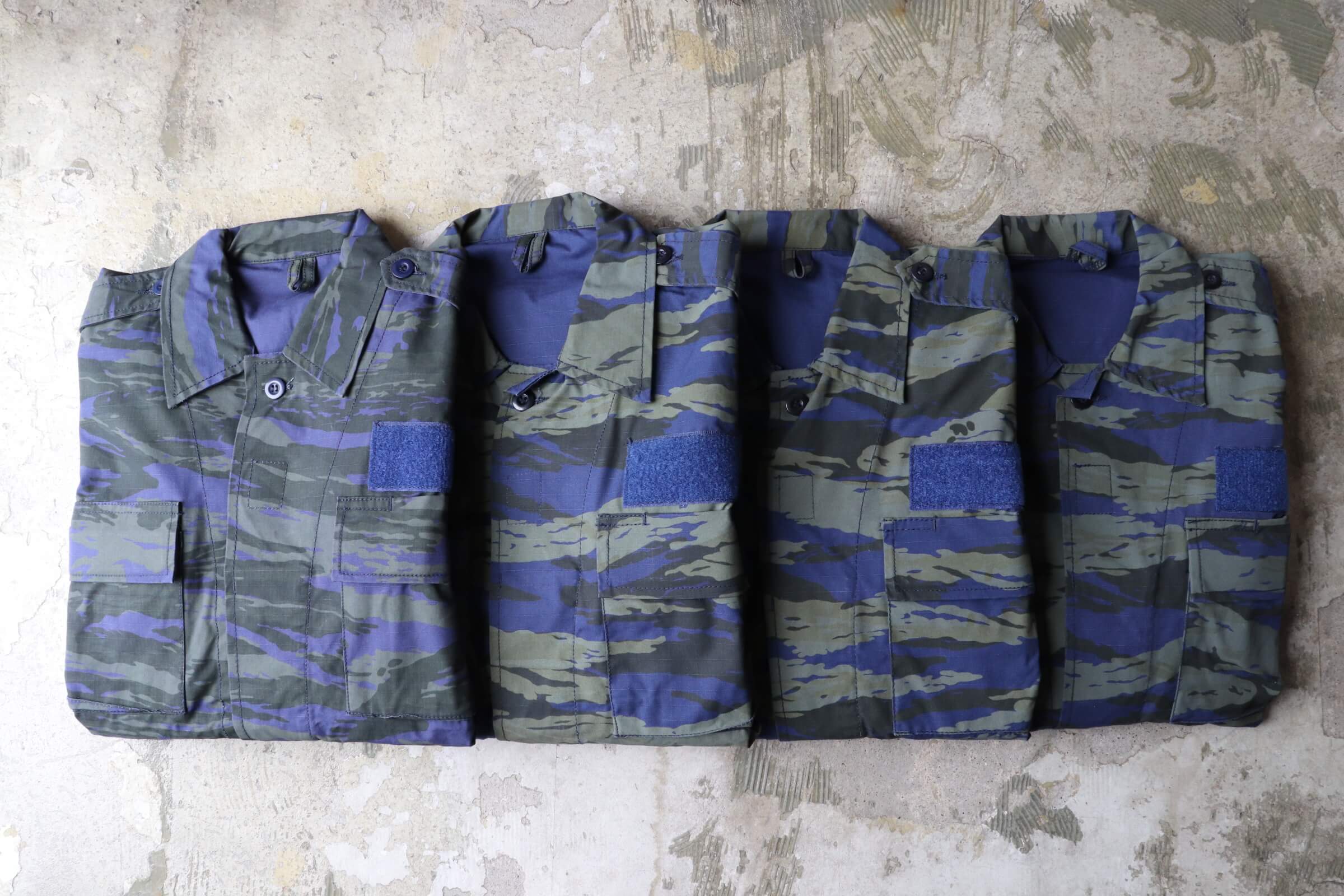 GREECE MILITARY BLUE LIZARD CAMO JACKET